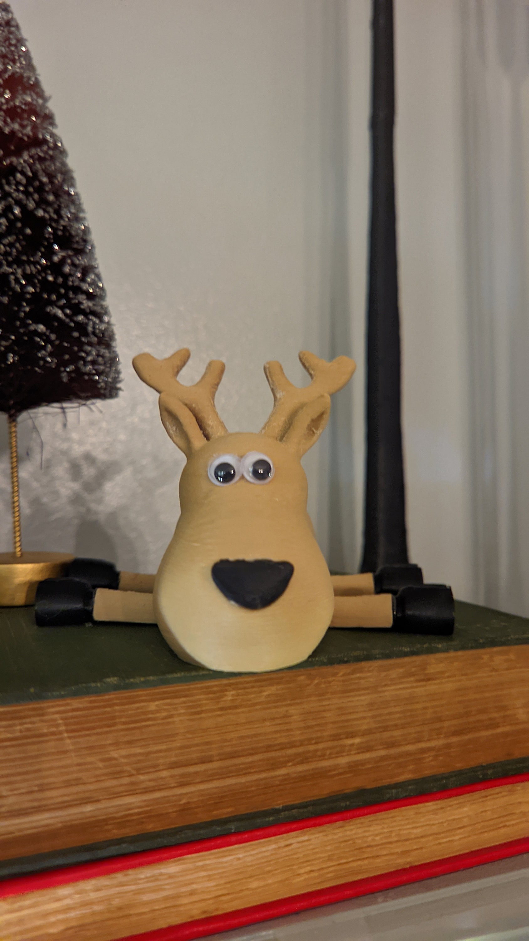 Super Cute 3D Printed Christmas Figurine Reindeer With Moving Legs - Etsy