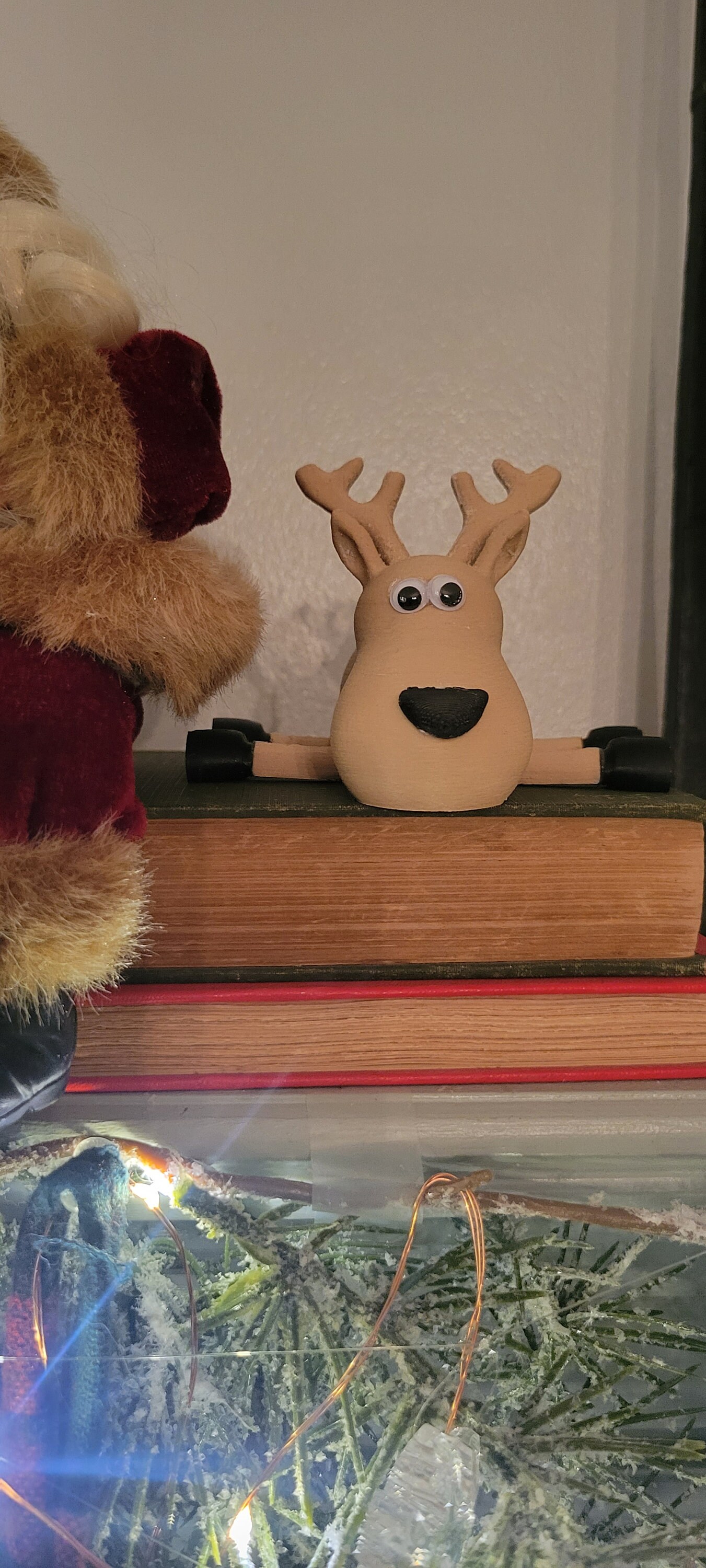 Super Cute 3D Printed Christmas Figurine Reindeer With Moving Legs - Etsy