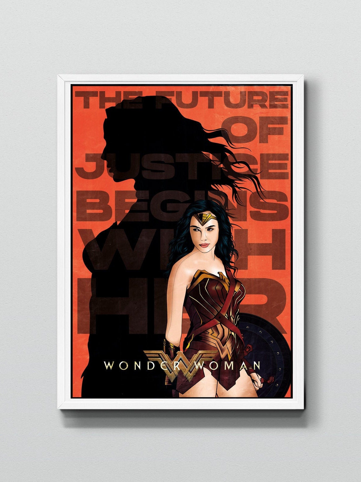 Wonder Woman (2017) - A3 Digital Poster, High Quality Print, Gal Gadot ...