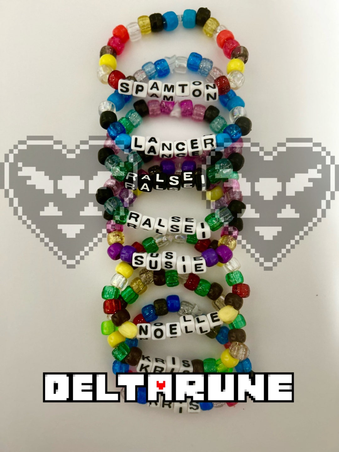 Deltarune Character Kandi Bracelets deltarune Undertale Toby Fox Gaming ...