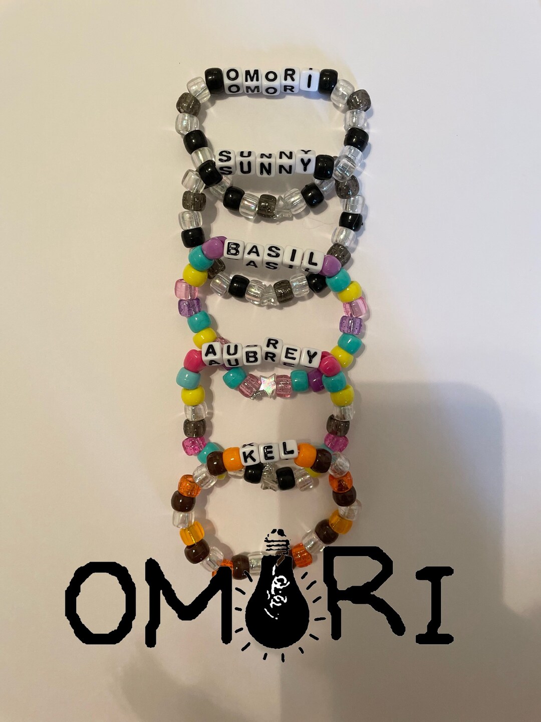 Omori Character Kandi Bracelets Kandi Bracelet Omori Anime Gaming - Etsy