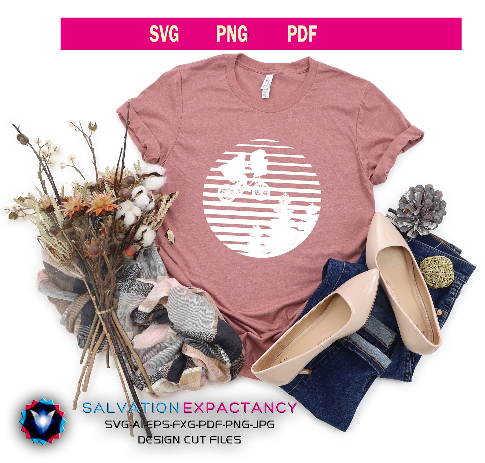 Retro E.T. and Elliott T-shirt SVG, E.T. the Extra-terrestrial Shirt ...