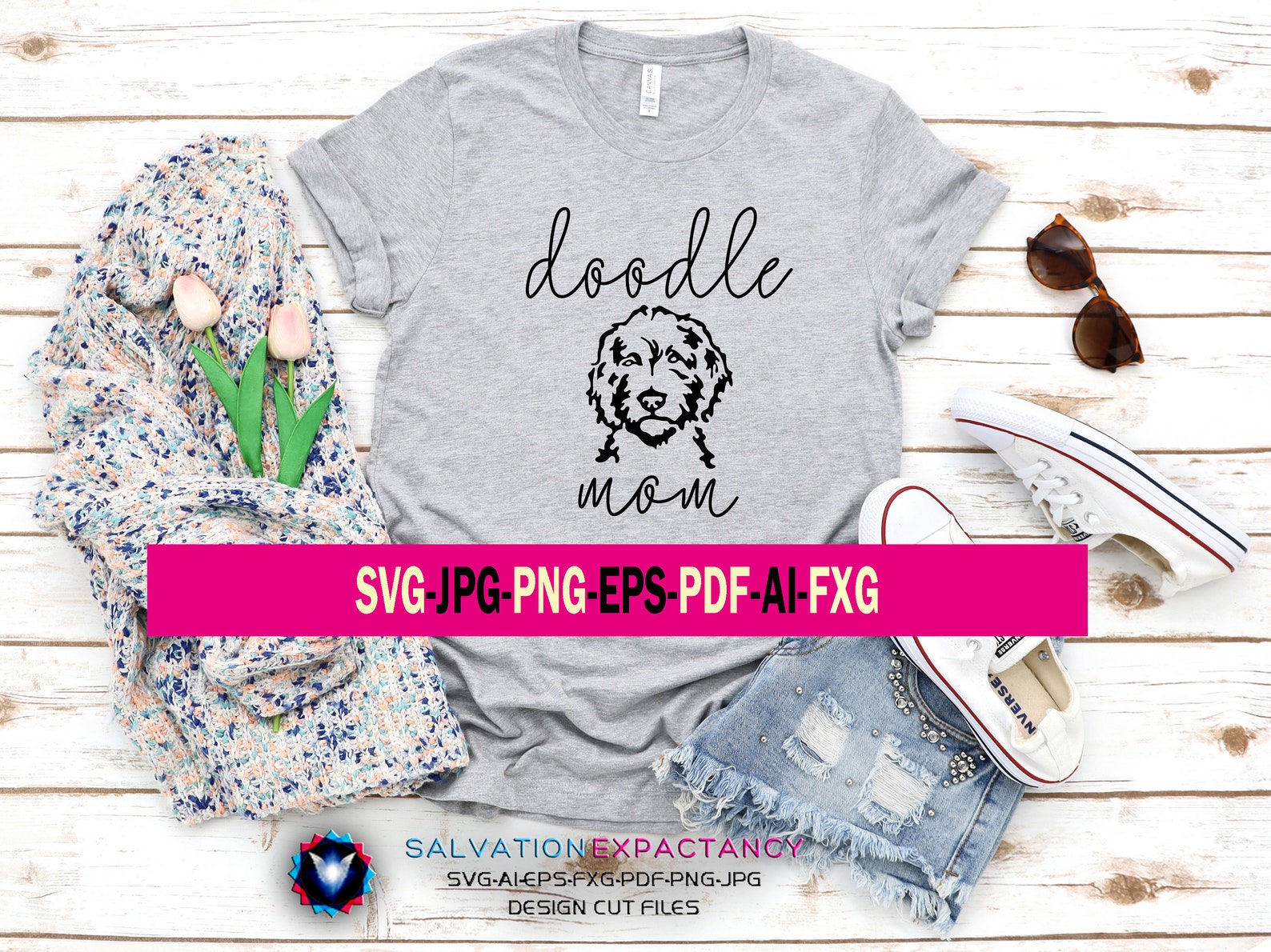 Doodle Mom Svg. Golden Doodle Mom Digital Design Cutting File. | Etsy