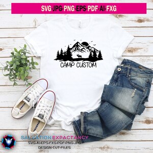 Camping Svg, Custom Camp Svg, Adventure Svg, Mountain Svg, Camping Svg ...