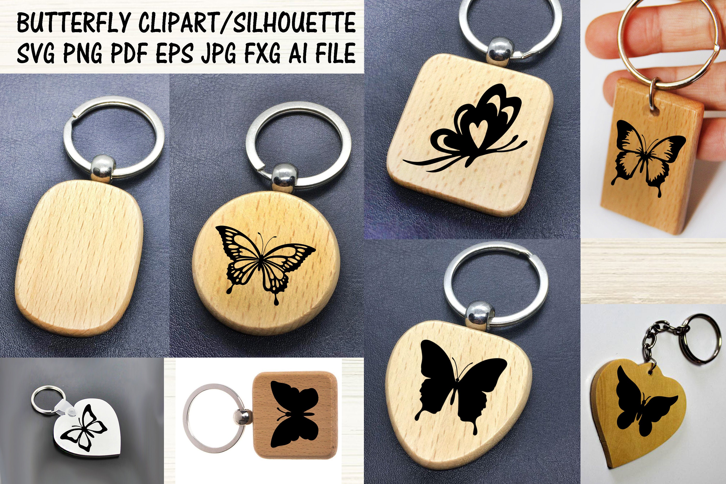 25 Butterfly Svg Bundle. 25 Butterfly Clipart. 25 Butterfly | Etsy