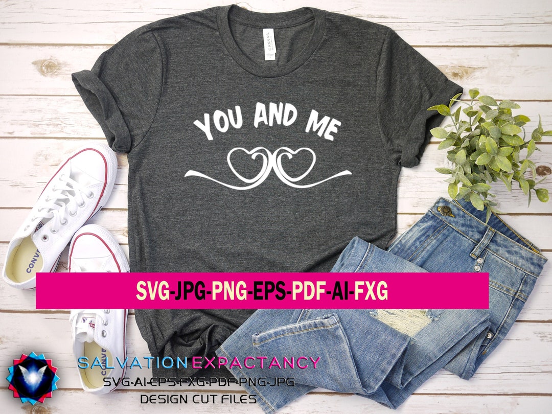 Tú y yo svg. Archivo de diseño digital Tú y yo. Archivo Svg Png Pdf Jpg ...