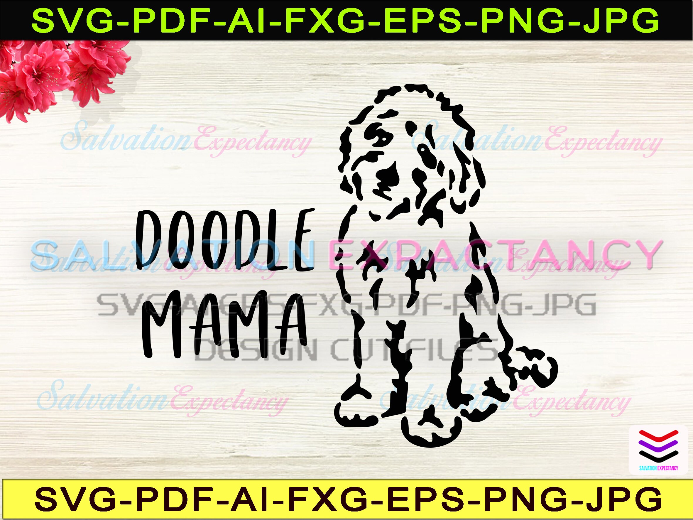 Doodle Mama Svg. Golden Doodle Mama Svg Png Pdf Jpg Ai Eps Fxg - Etsy