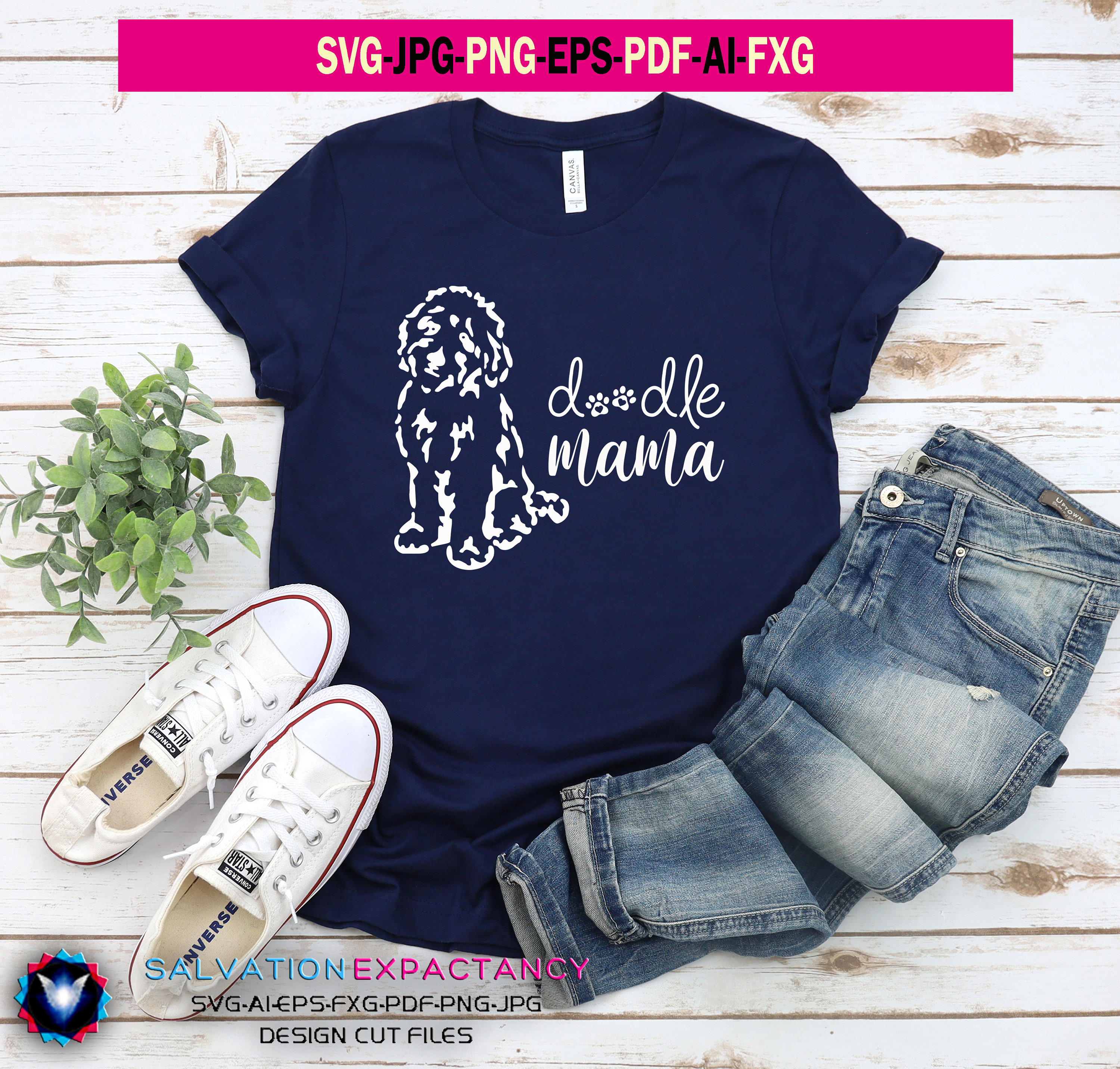 Doodle Mama Svg. Golden Doodle Mama Svg Png Pdf Jpg Ai Eps Fxg | Etsy
