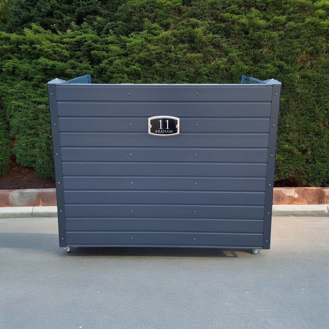 Double UPVC Wheelie Bin Covers. Plastic Wheely Bin Screens. - Etsy UK