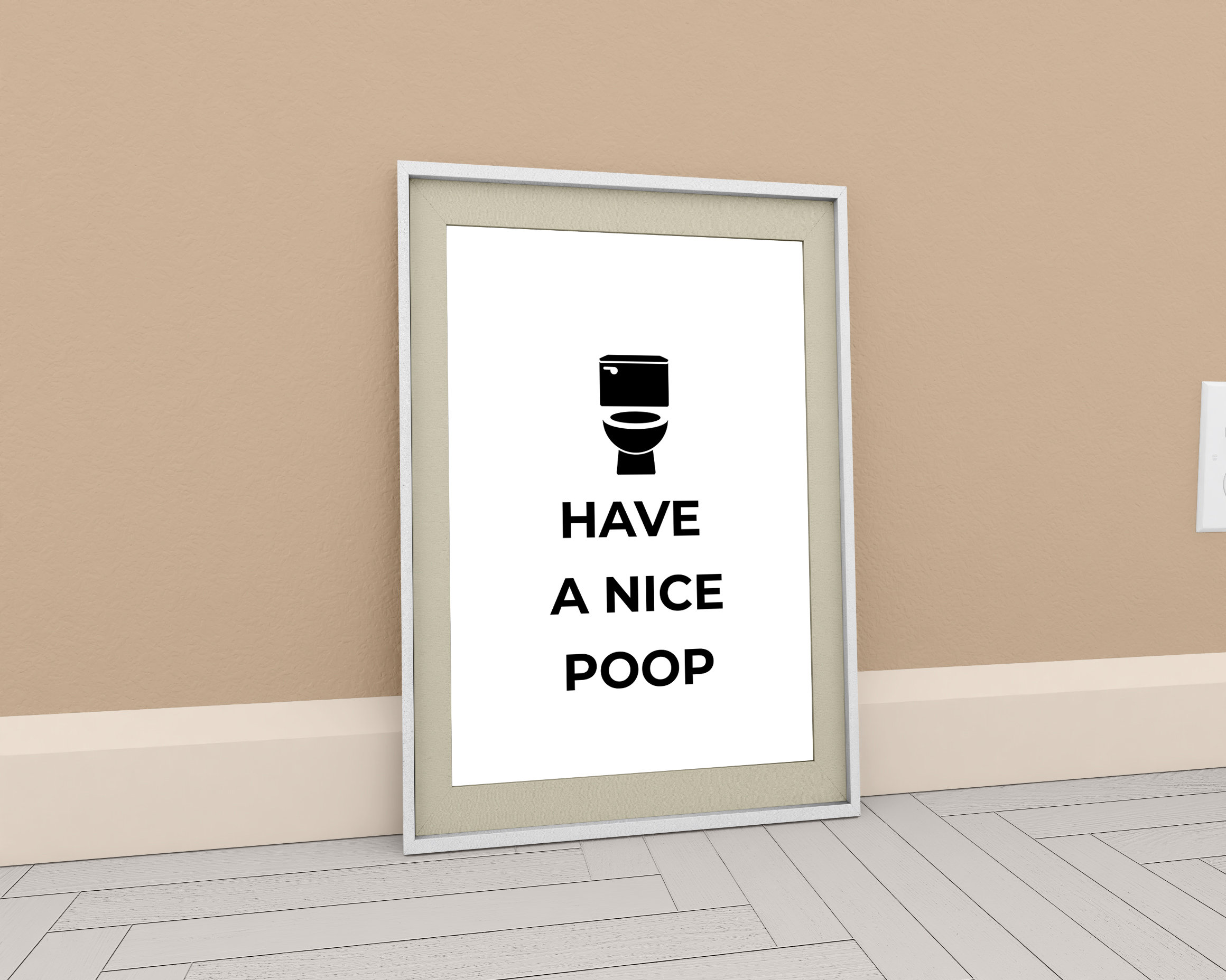 Have A Nice Poop Bathroom Sign Funny Toilet Sign Wall Decor | Etsy