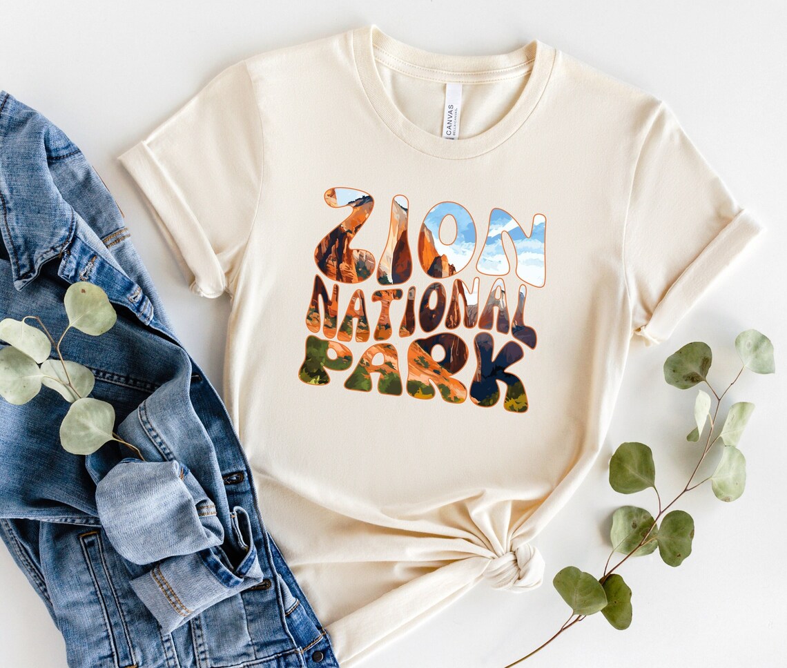 Zion National Park Tee - National Parks Tshirt - Park Ranger Aesthetic ...