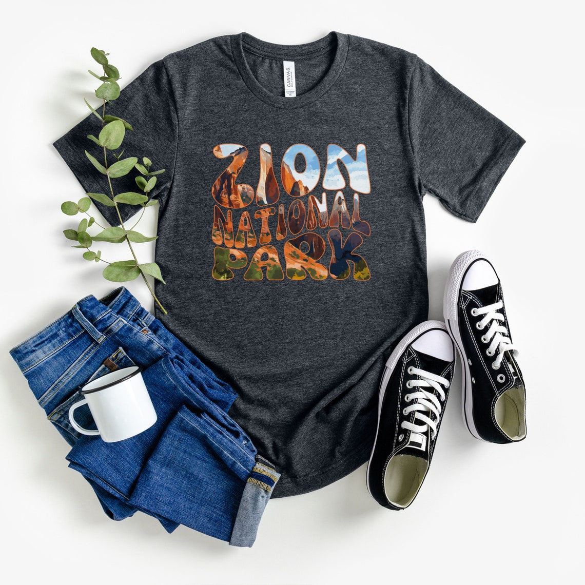 Zion National Park Tee - National Parks Tshirt - Park Ranger Aesthetic ...