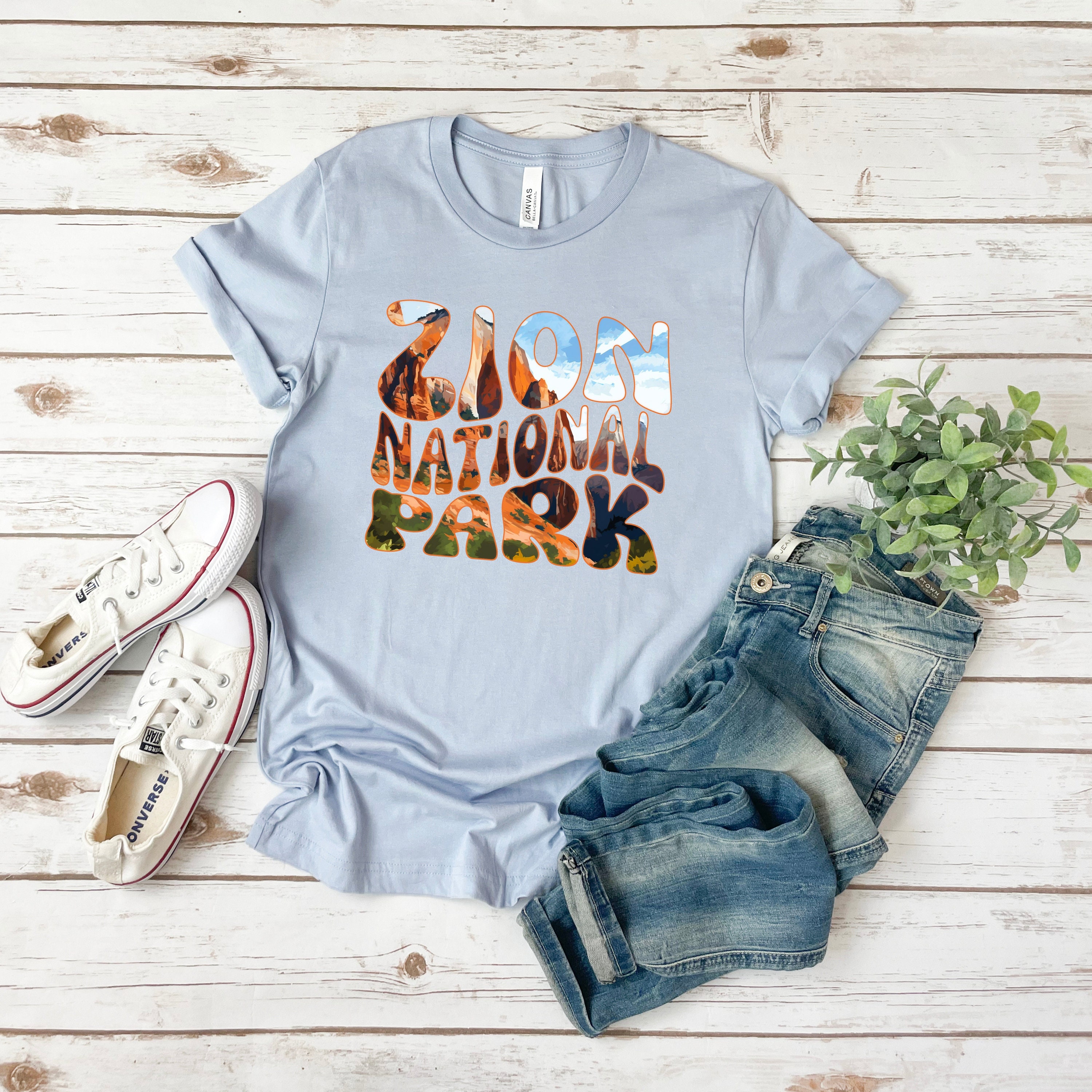 Zion National Park Tee - National Parks Tshirt - Park Ranger Aesthetic ...