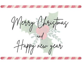 Editable Happy Holidays Thank You Tag Template | Printable Gift Tag ...