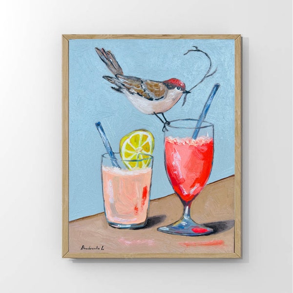 Cocktail Painting - Etsy