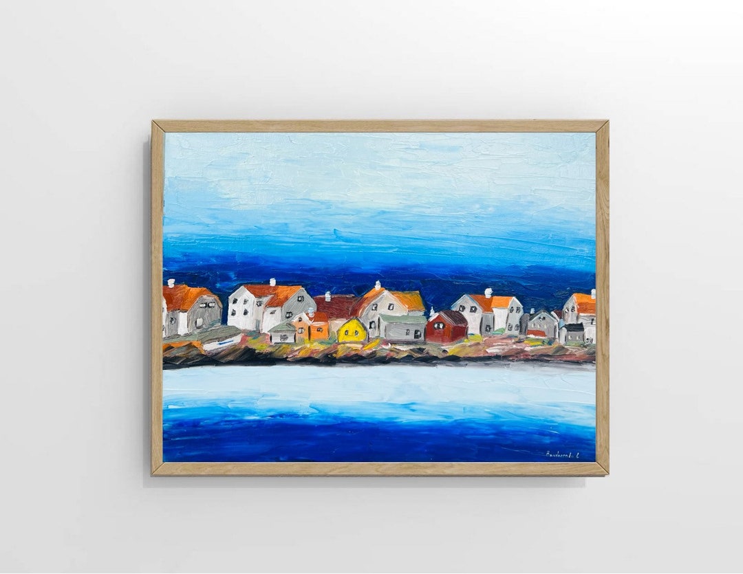 Scandinavian Painting Norway Landscape Oil Painting Norwegian Art ...