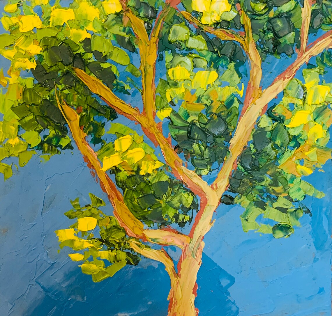 Oak Tree Painting Life Oak Original Art Texas Landscape Oil | Etsy