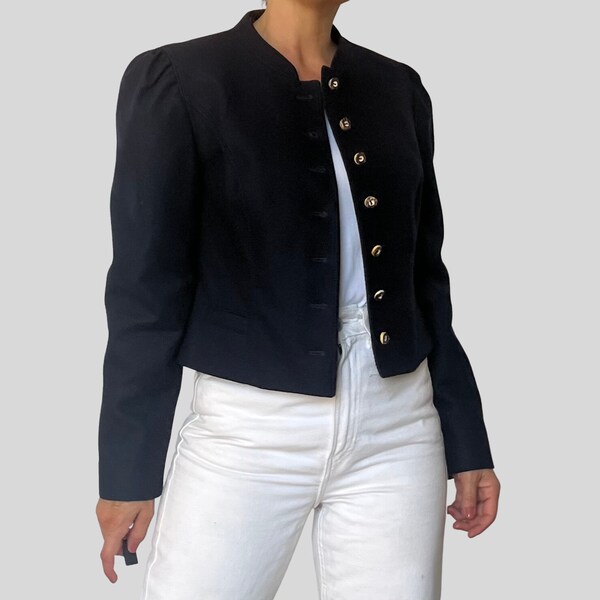 Wool Cropped Jacket - Etsy