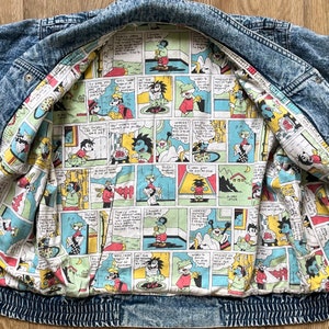 Vintage Women's Cotton Denim Jacket Oversized Bomber Denim Jacket Crop ...