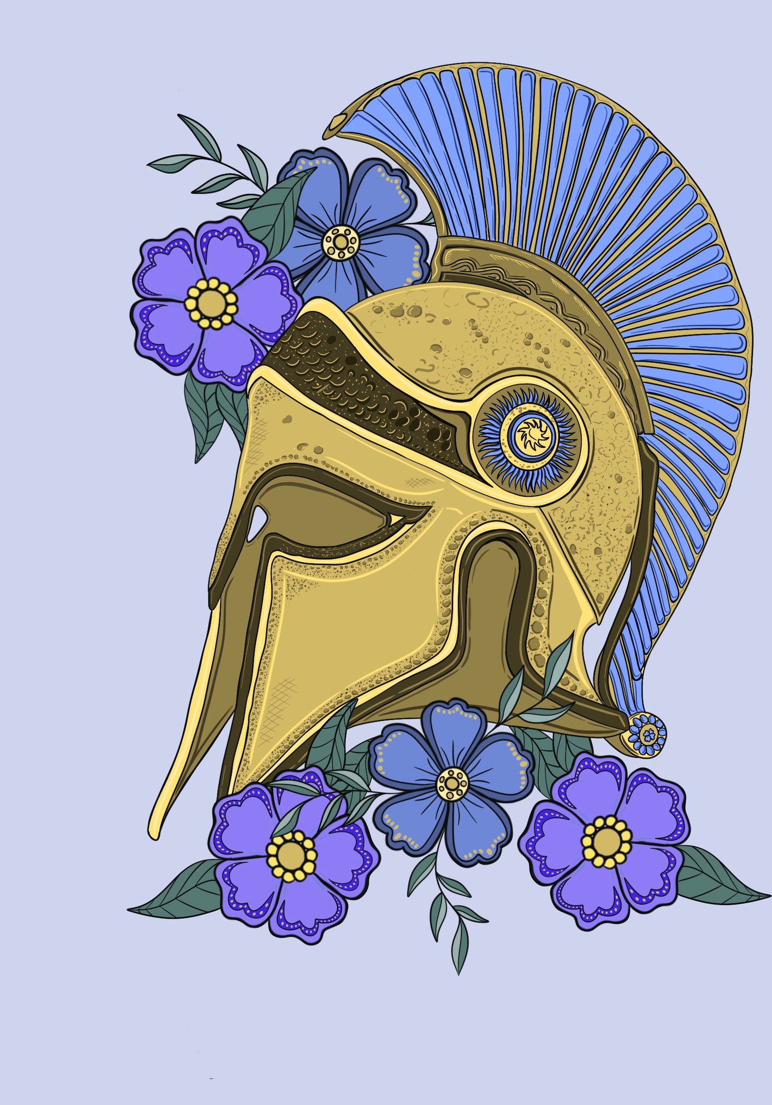 Greek Battle Helmet Print Digital Download - Etsy