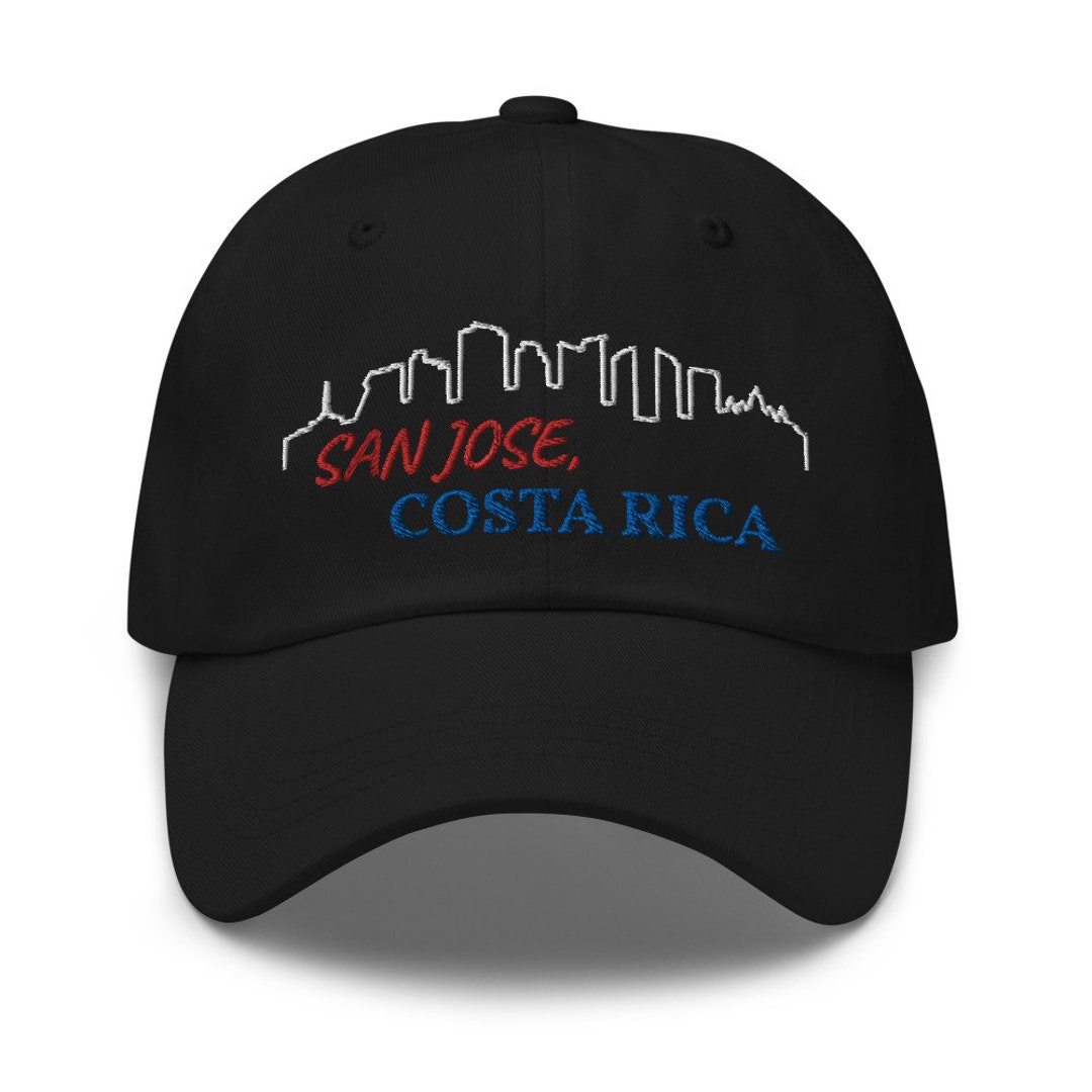 San Jose Costa Rica Hat, San Jose Skyline Hat, Costa Rican Flag Colored ...