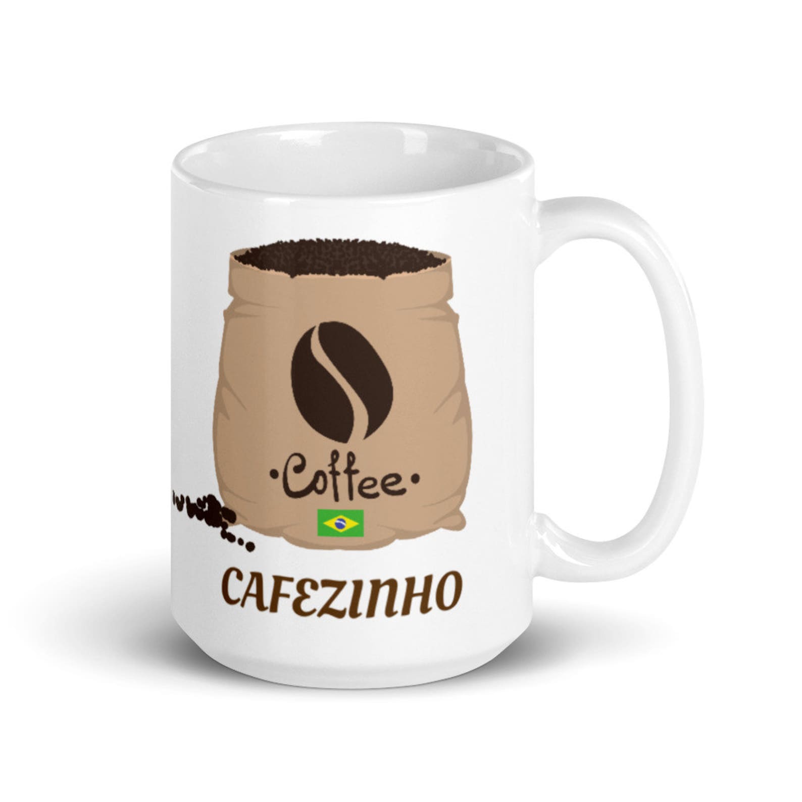 Brazil Coffee Mug, BRAZILIAN CAFEZINHO MUG, Brazil Flag Coffee Mug /tea ...