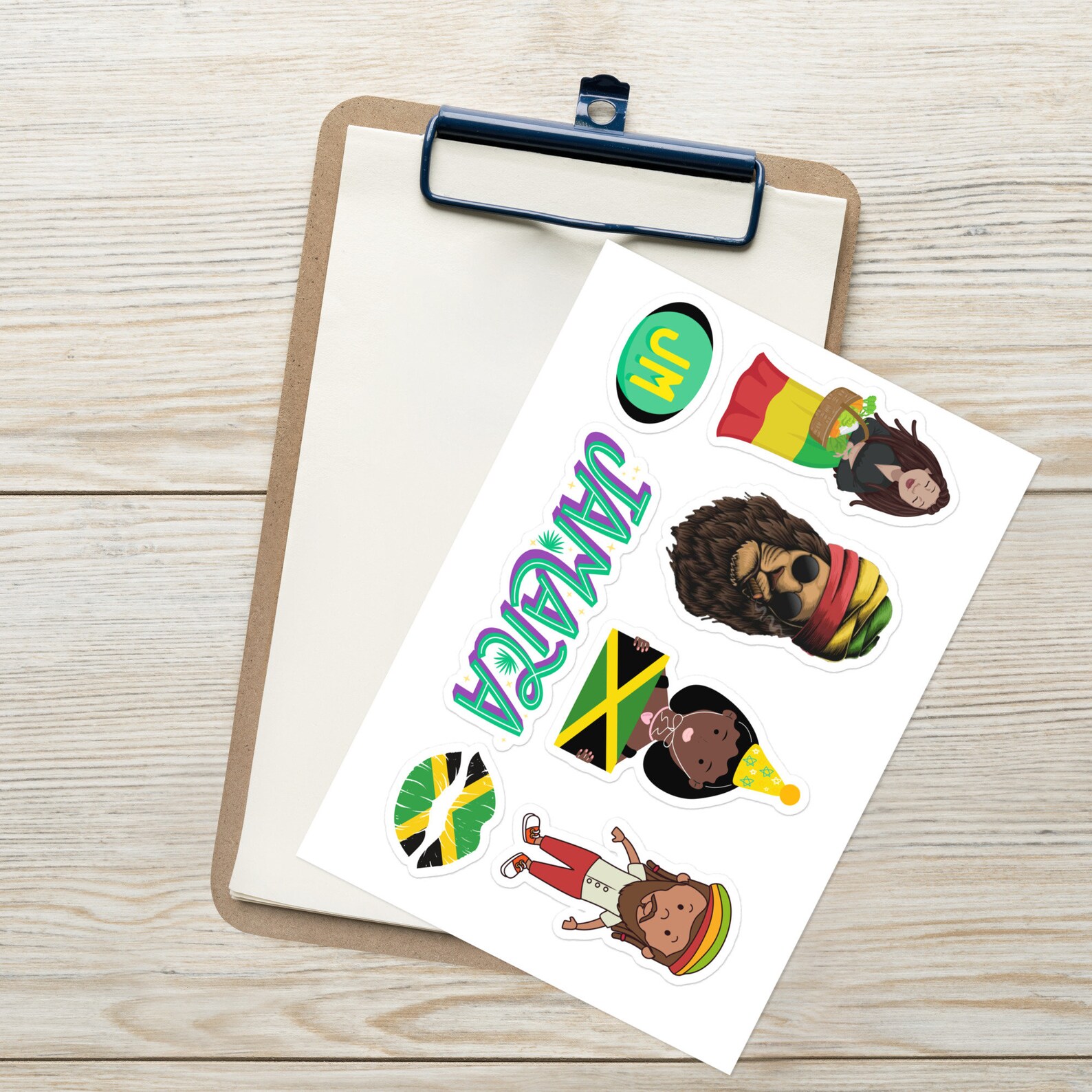 Jamaica Sticker Pack, Jamaican Pride Stickers, Jamaica Vinyl Stickers ...