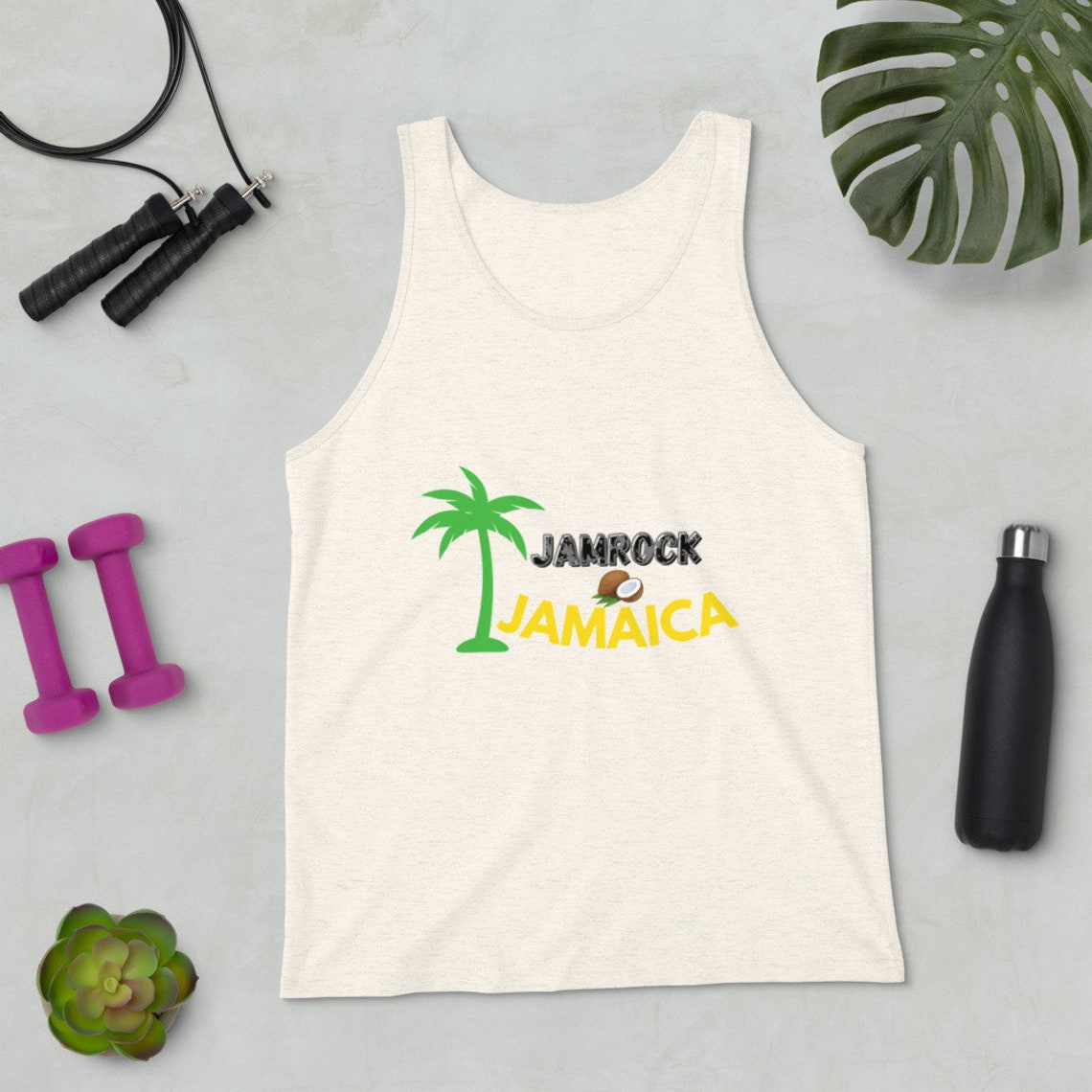 Jamaican Tank Top Jamrock Jamaica Tank Jamaican Flag Shirt - Etsy UK