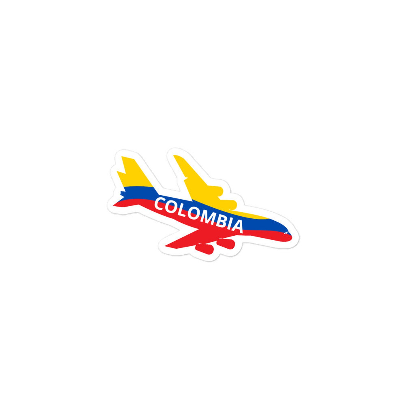 Colombia Sticker, Colombian Airplane Sticker, Colombia Souvenir Sticker ...