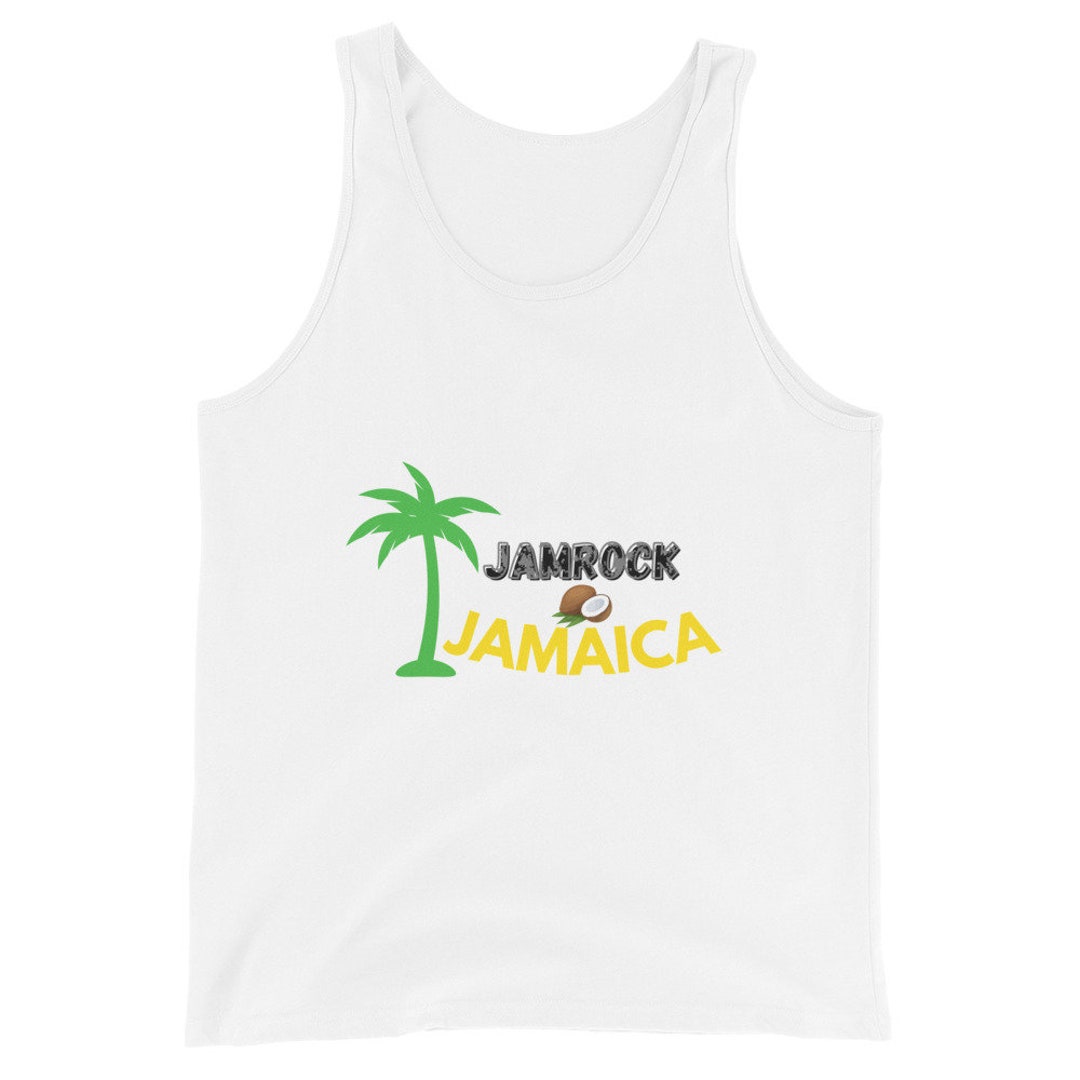 Jamaican Tank Top, Jamrock Jamaica Tank, Jamaican Flag Shirt, Jamaica ...