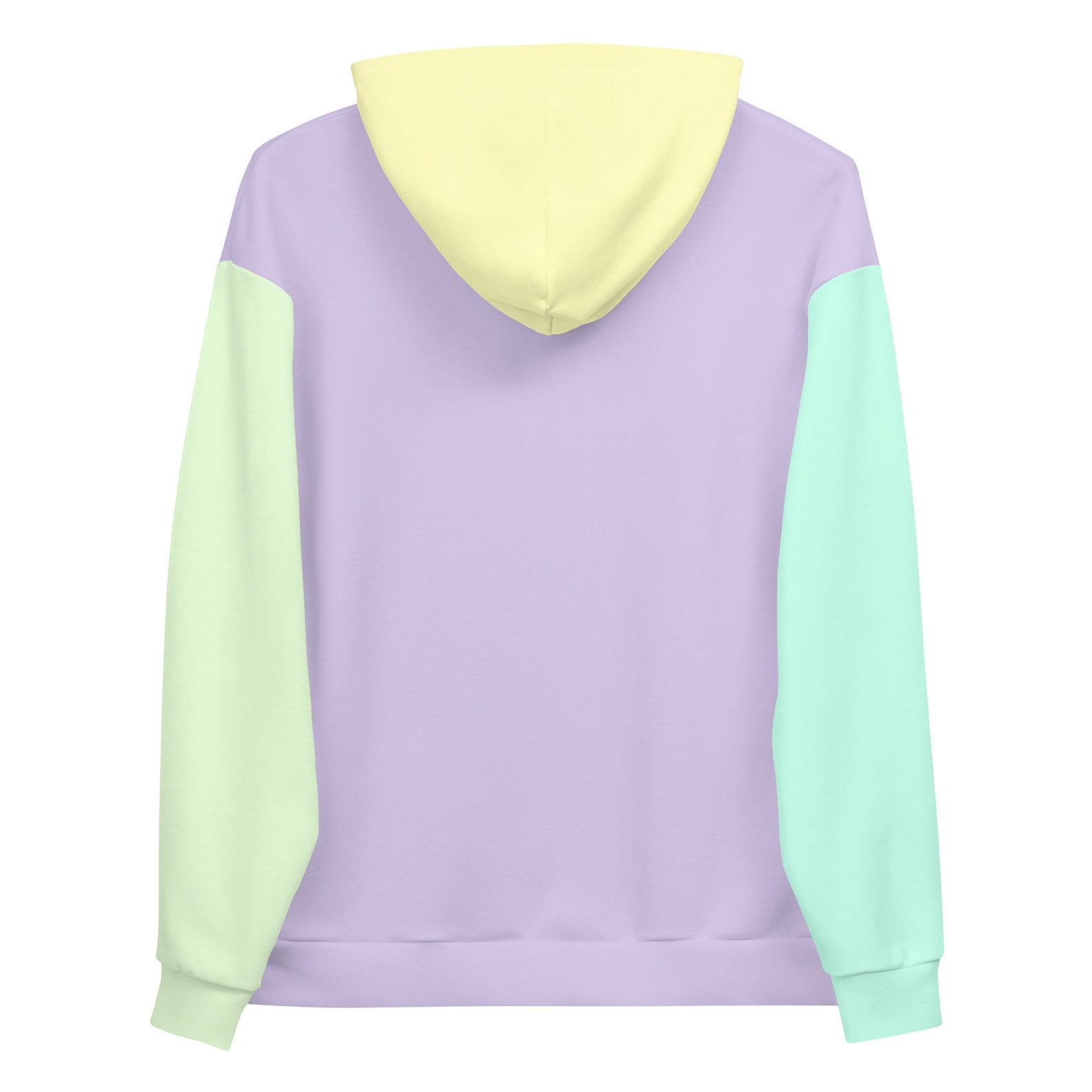 Pastel Color Block Hoodie, Vibrant Colored Hoodie, Bright Hoodie, 90's ...