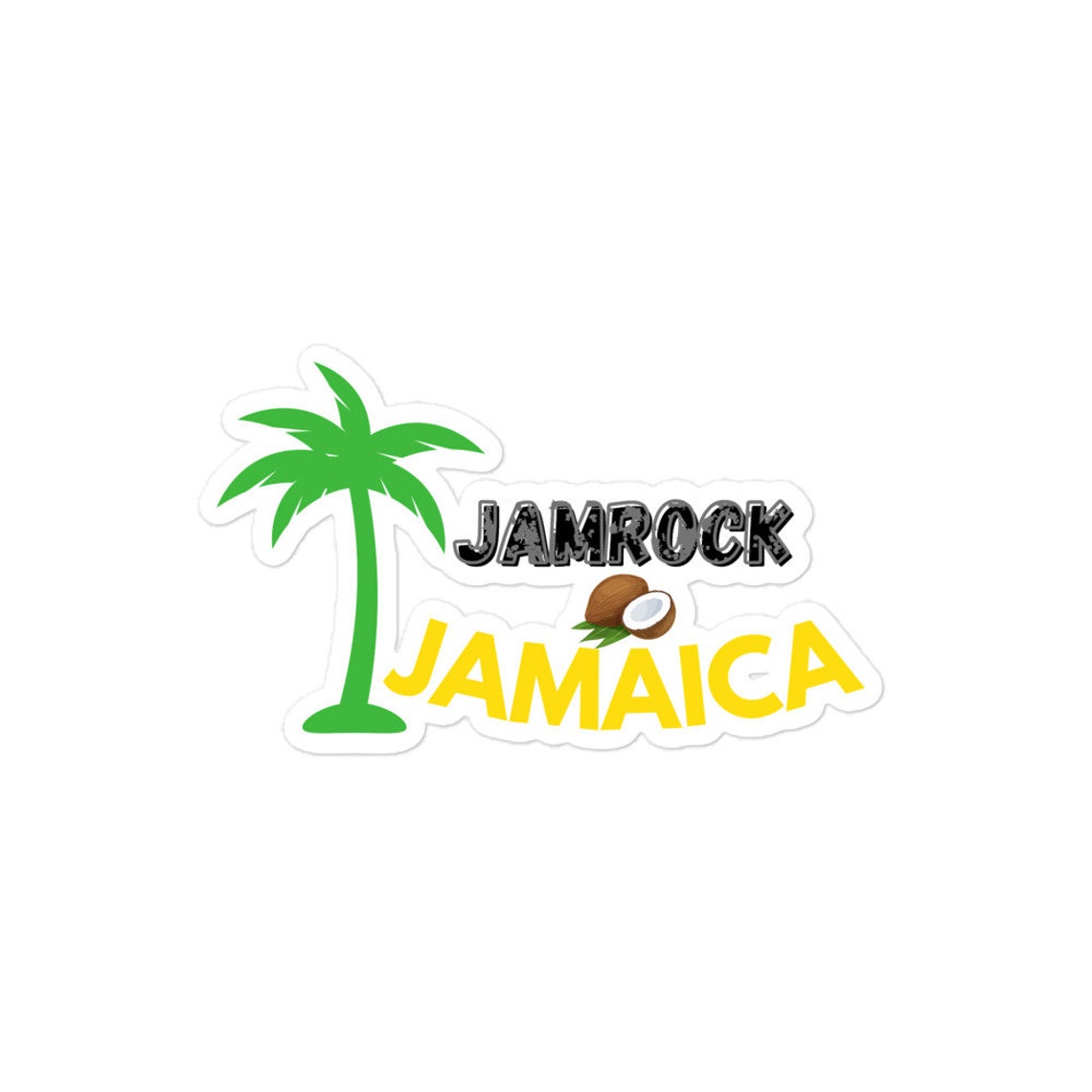 Jamaica Sticker, Jamrock Jamaica Stickers, Jamaican Island Stickers ...