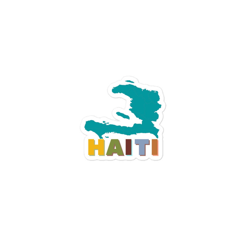 Haiti Map Sticker, Retro Haiti Sticker, Haitian Pride Stickers, Vintage ...