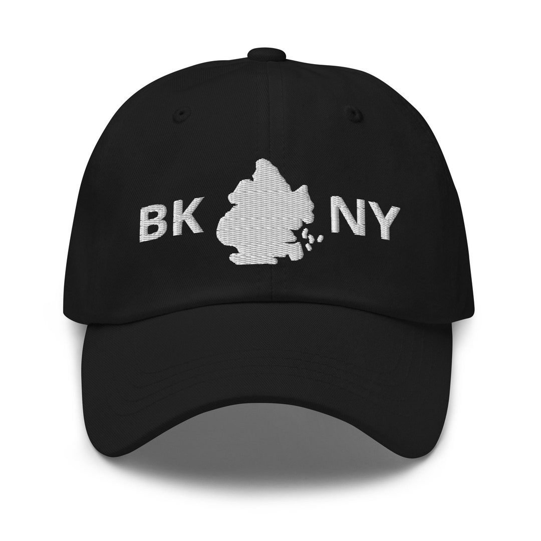 Brooklyn New York Hat, BK NY Borough Hat, Brooklyn Map Outline, New ...
