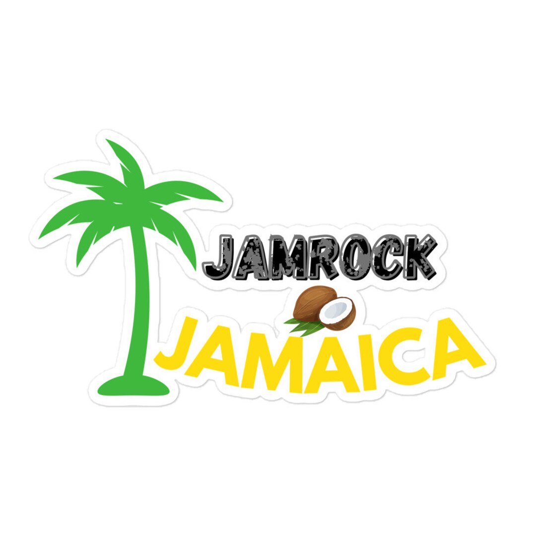 Jamaica Sticker, Jamrock Jamaica Stickers, Jamaican Island Stickers ...