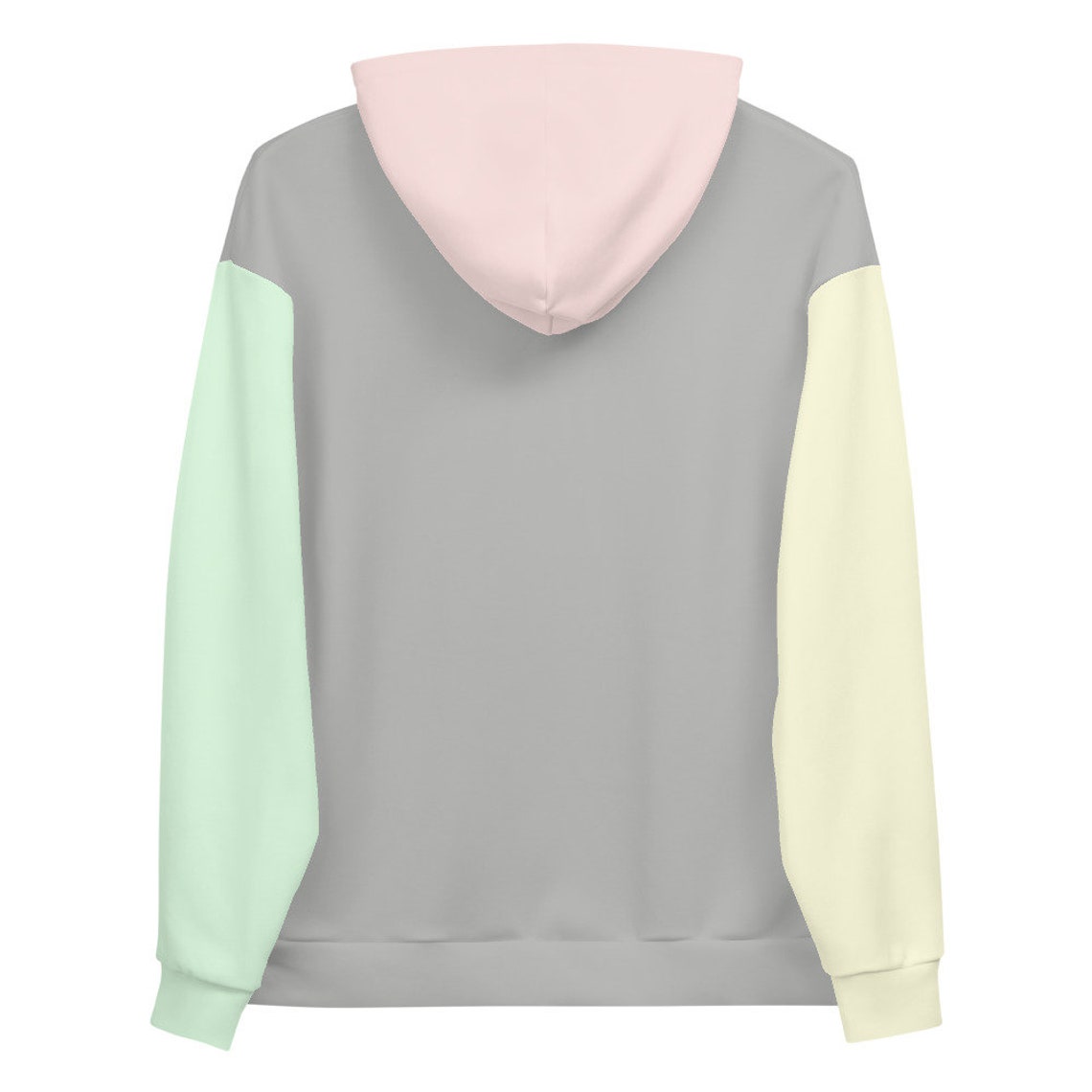Pastel Color Block Hoodie Light Colored Hoodie Retro Hoodie | Etsy