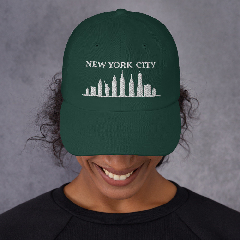 New York City Hat, New York Skyline Hat, NYC Buildings Hat, I Love New ...