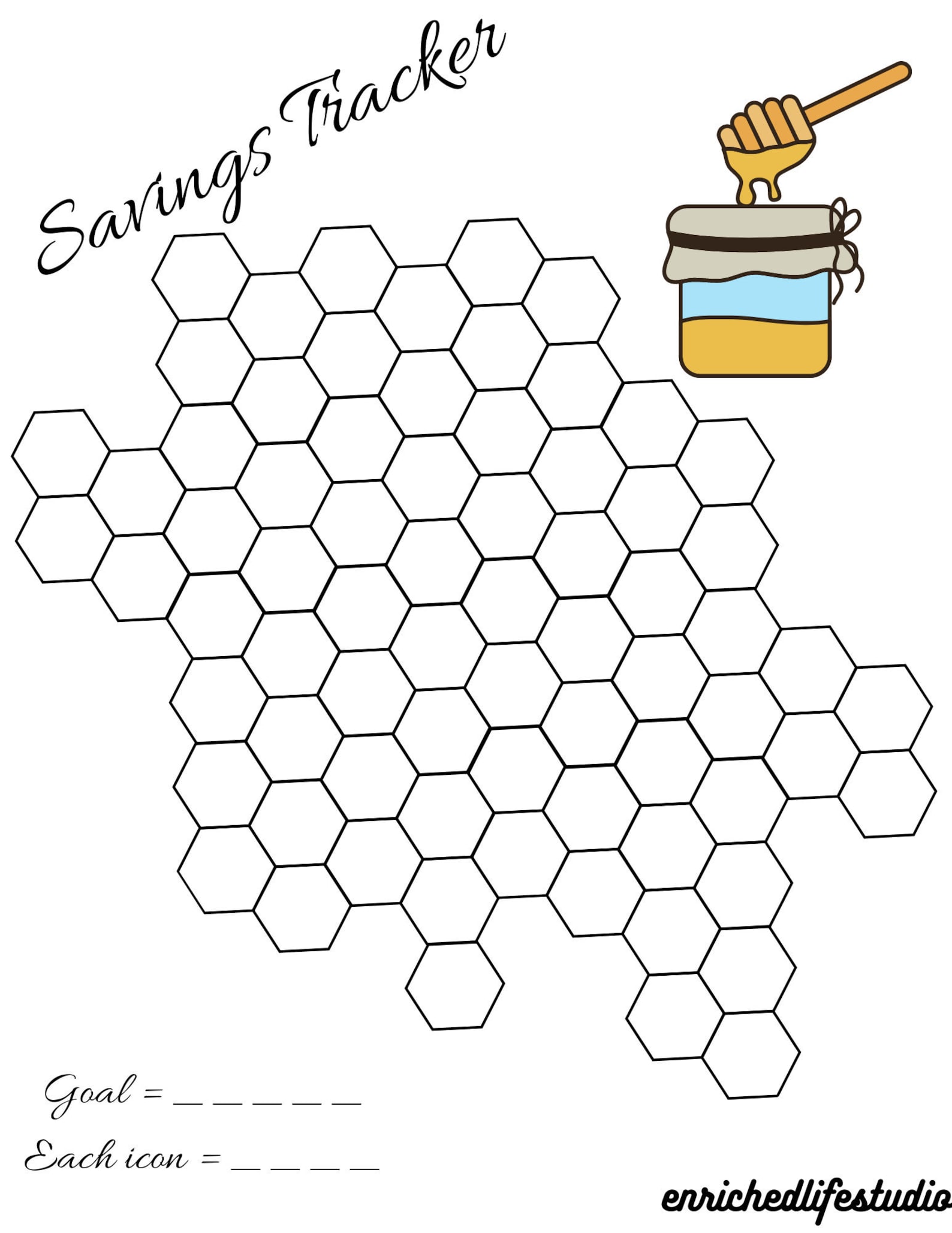 Honey Bee Savings Tracker, Money Savings Challenge Printable - Etsy