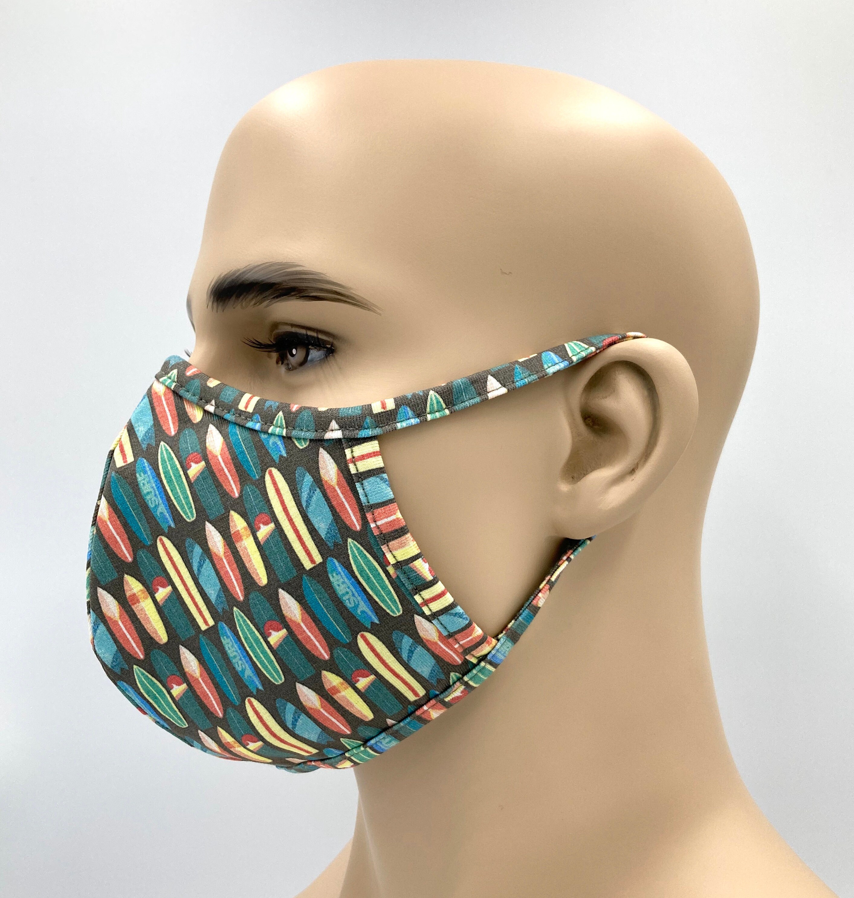 Breathable Organic Cotton Face Mask With Filter Pocket Reusable Unisex ...