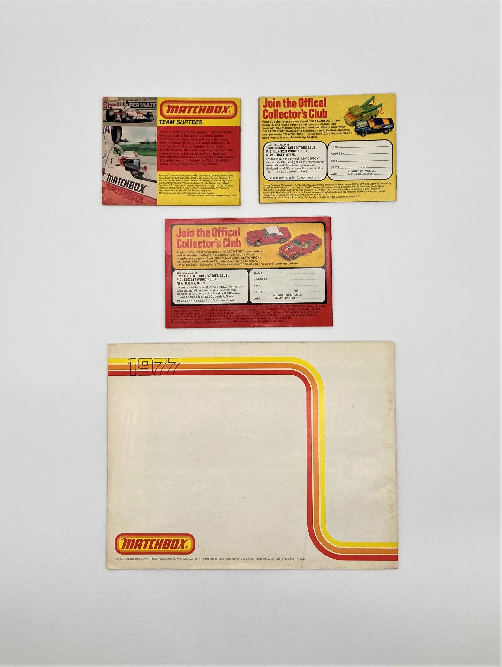 Matchbox Catalogue's 1966 to 1991 Mint Condition, Matchbox Collectables ...