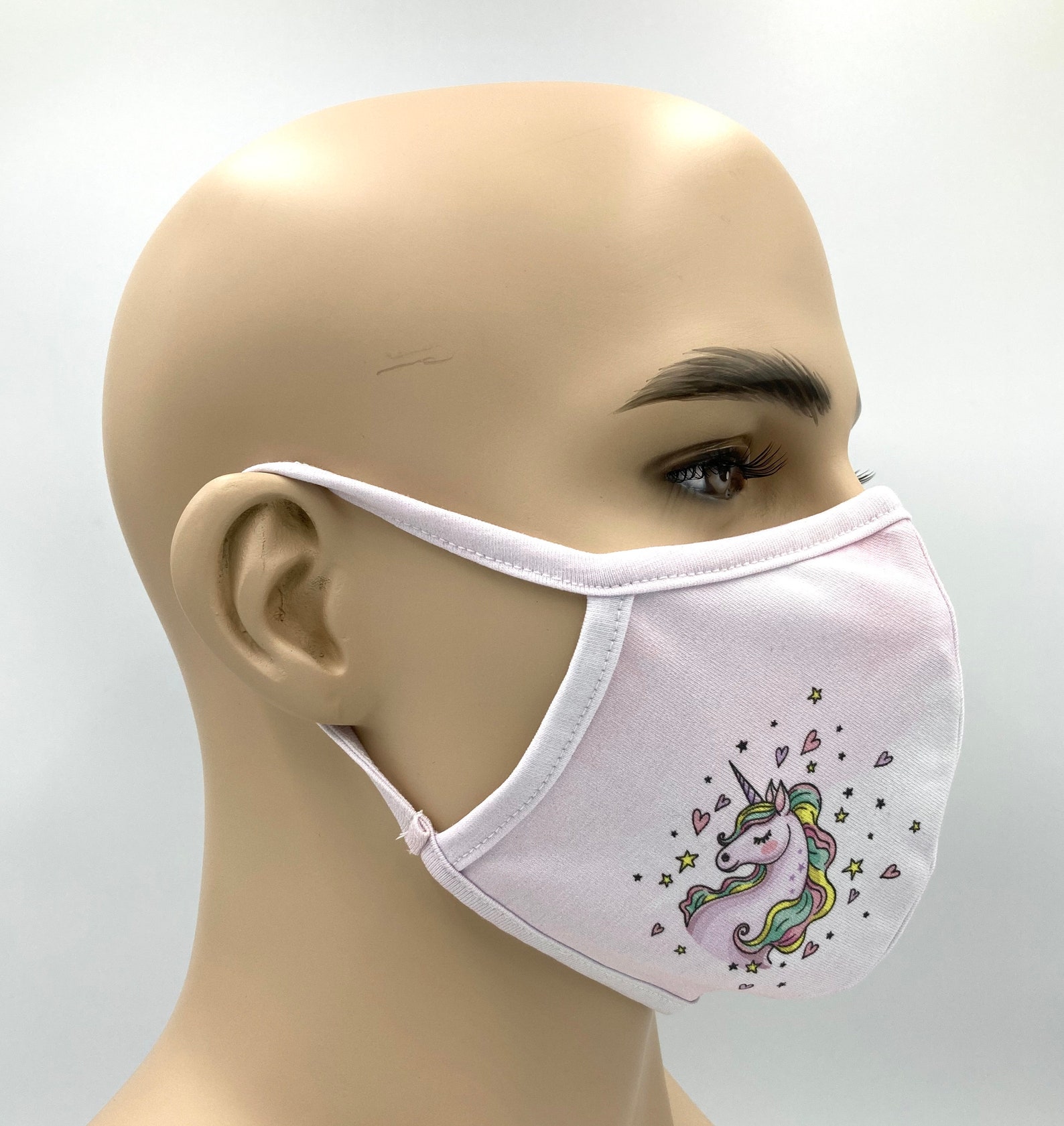 Unicorn Face Masks for Adults & Kids Reusable Unisex - Etsy