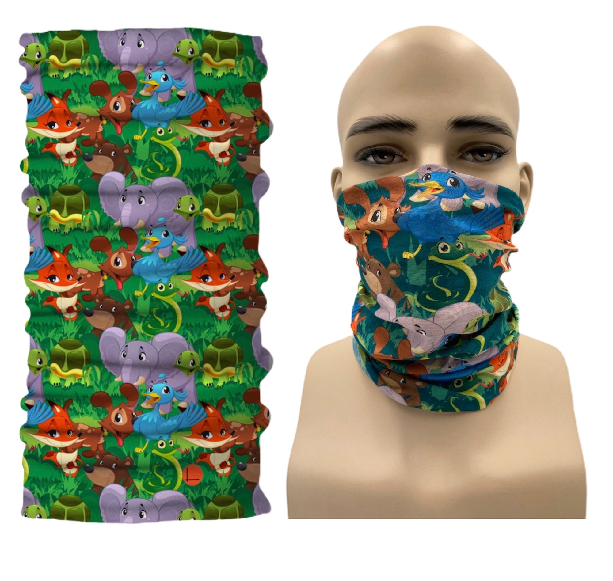 Headband and Head Wrap Balaclava Breathable Face Cover Unisex Kids Neck ...