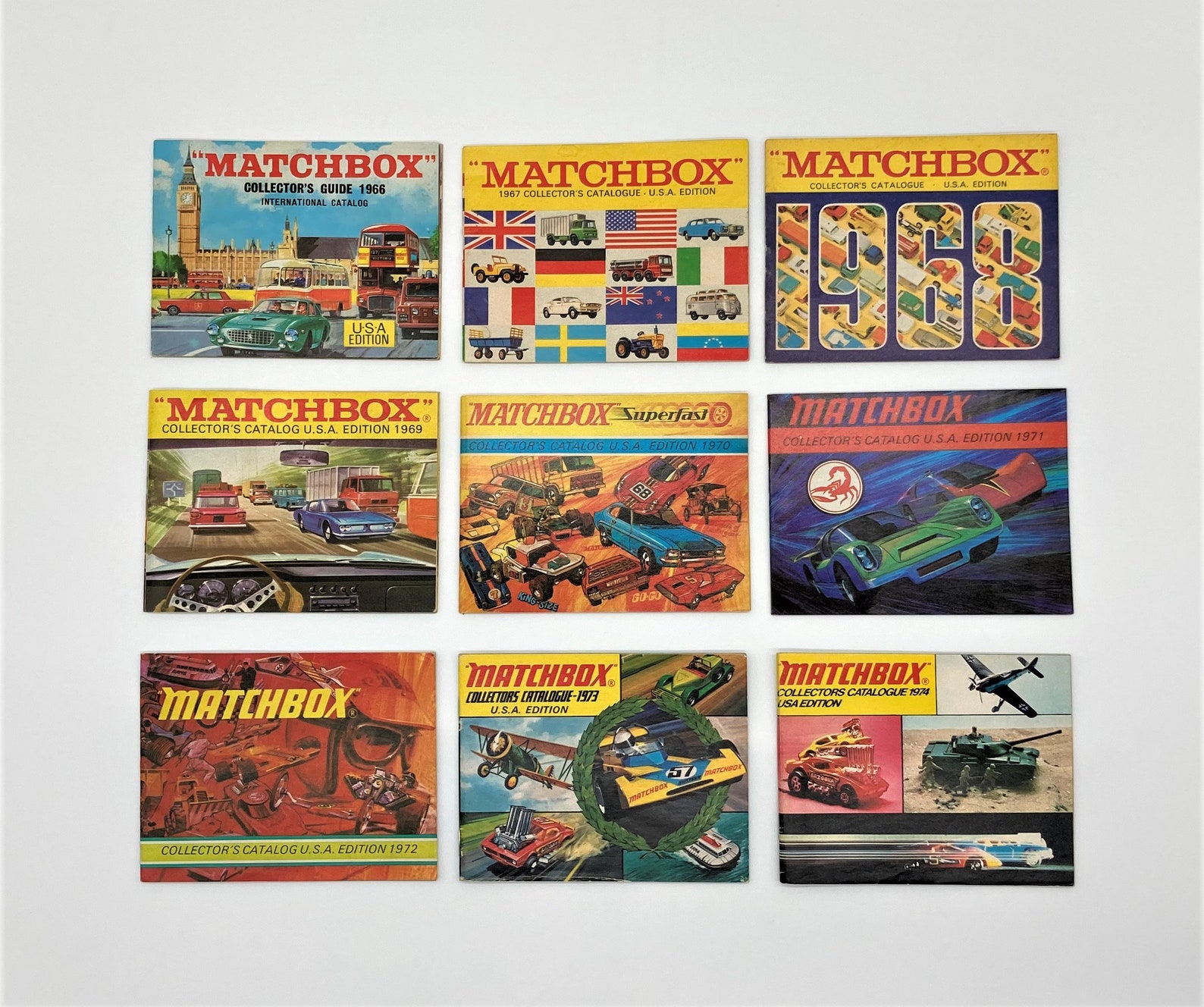 Matchbox Catalogue's 1966 to 1991 Mint Condition, Matchbox Collectables ...