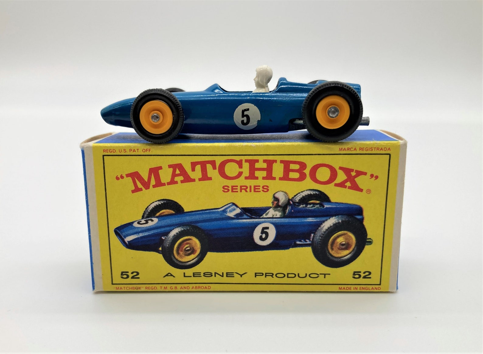 Matchbox Lesney No 52, BRM Racing Car, Mint Condition With Original Box ...