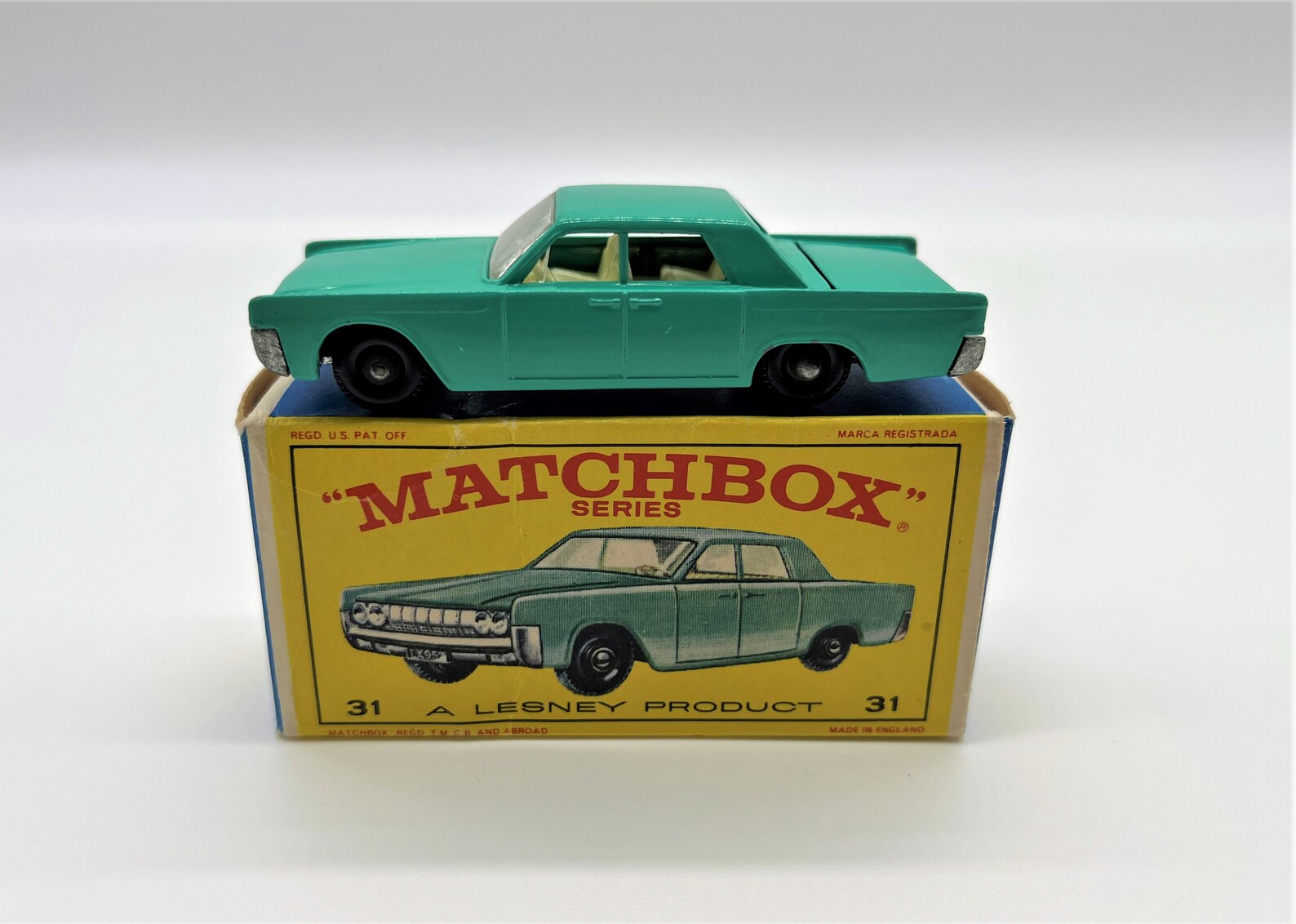 Matchbox Lesney No 31, Lincoln Continental, Mint Condition With ...