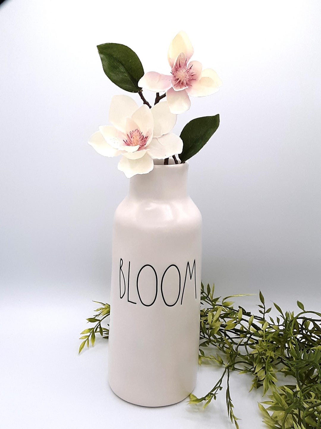 Bloom Flower Vase, Spring Flower Vase, Rae Dunn Flower Vase, White ...