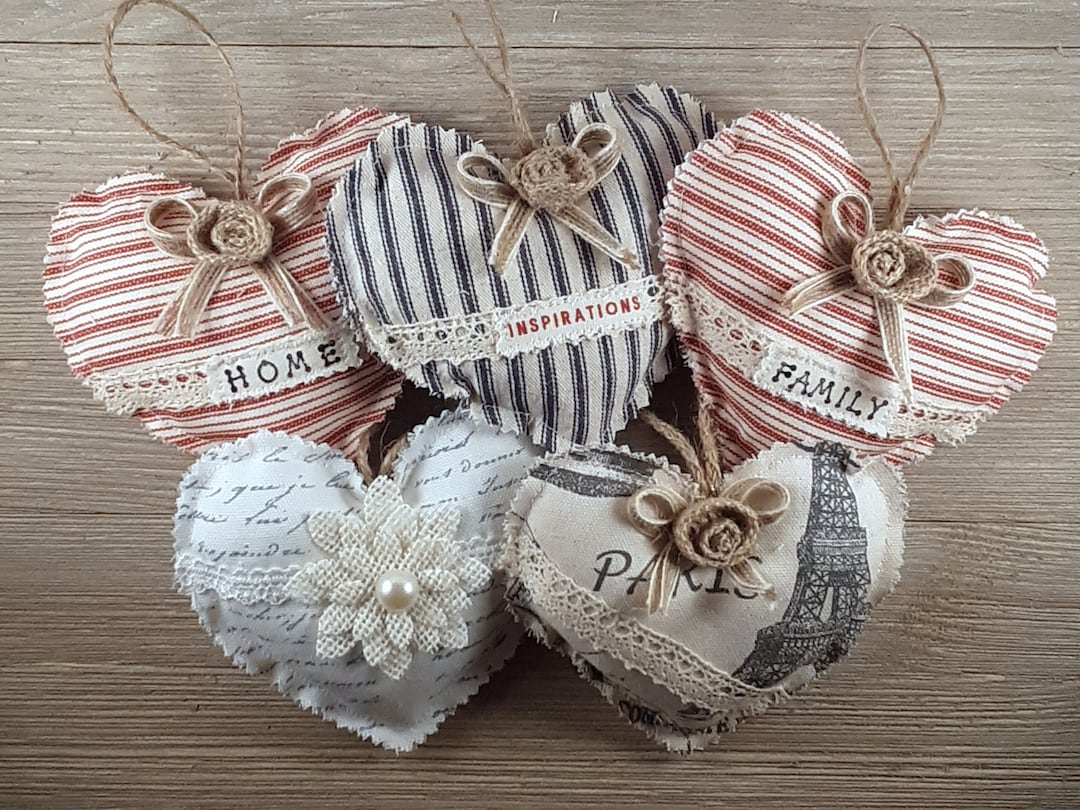Small Heart Pillows, Plush Hearts, Stuffed Hearts, Hanging Heart ...