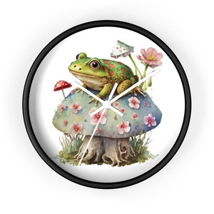 Cottagecore Wall Clock, Cottage Core Mushroom, 10 Inch Wall Clock ...