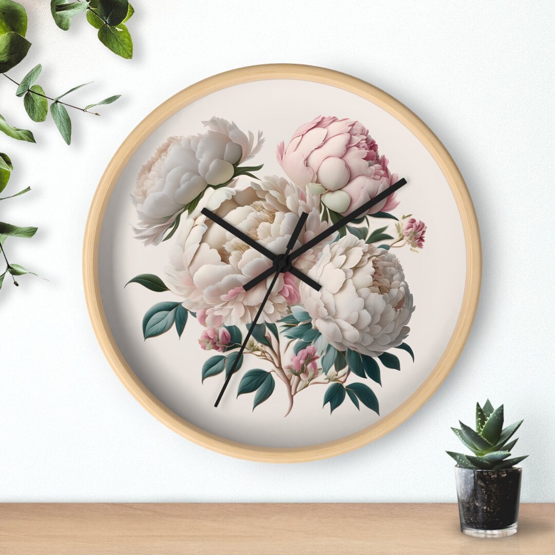 Cottagecore Clock, Cottagecore Clocks, Country Floral Clock, Cottagcore ...
