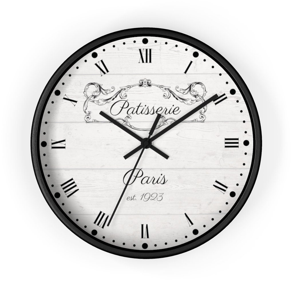 Parisian Wall Clock Paris Clock French Country Wall Kitchen - Etsy